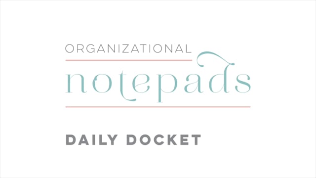 Organizational Notepad for Women to Help Streamline Your Day – inkWELL ...