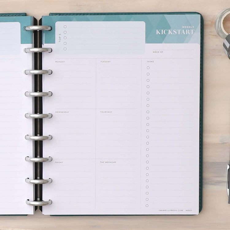 360° DISC PLANNER VERTICAL WEEKLY KICKSTART INSERTS – inkWELL Press