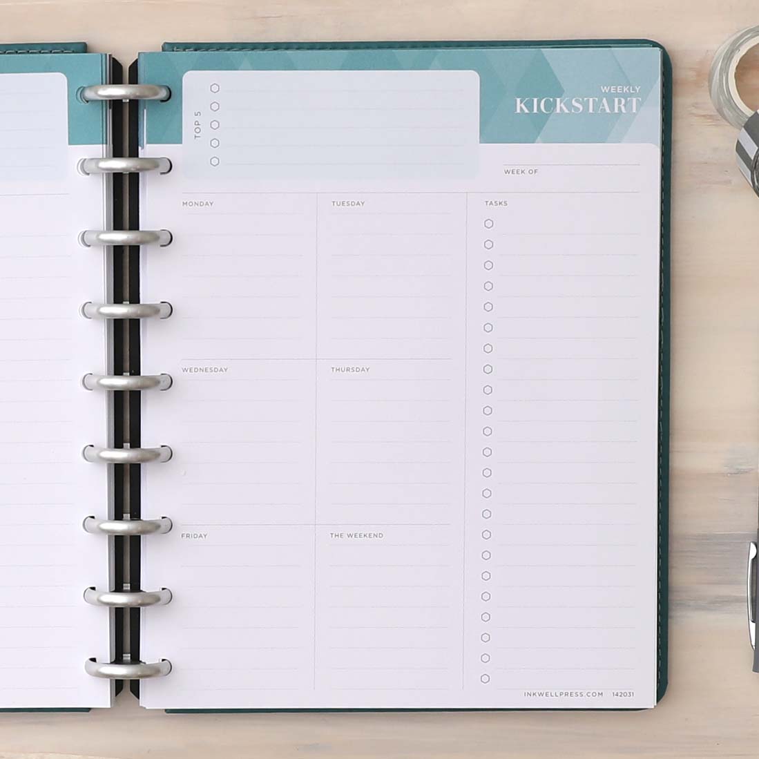 360° DISC PLANNER VERTICAL WEEKLY KICKSTART INSERTS – inkWELL Press