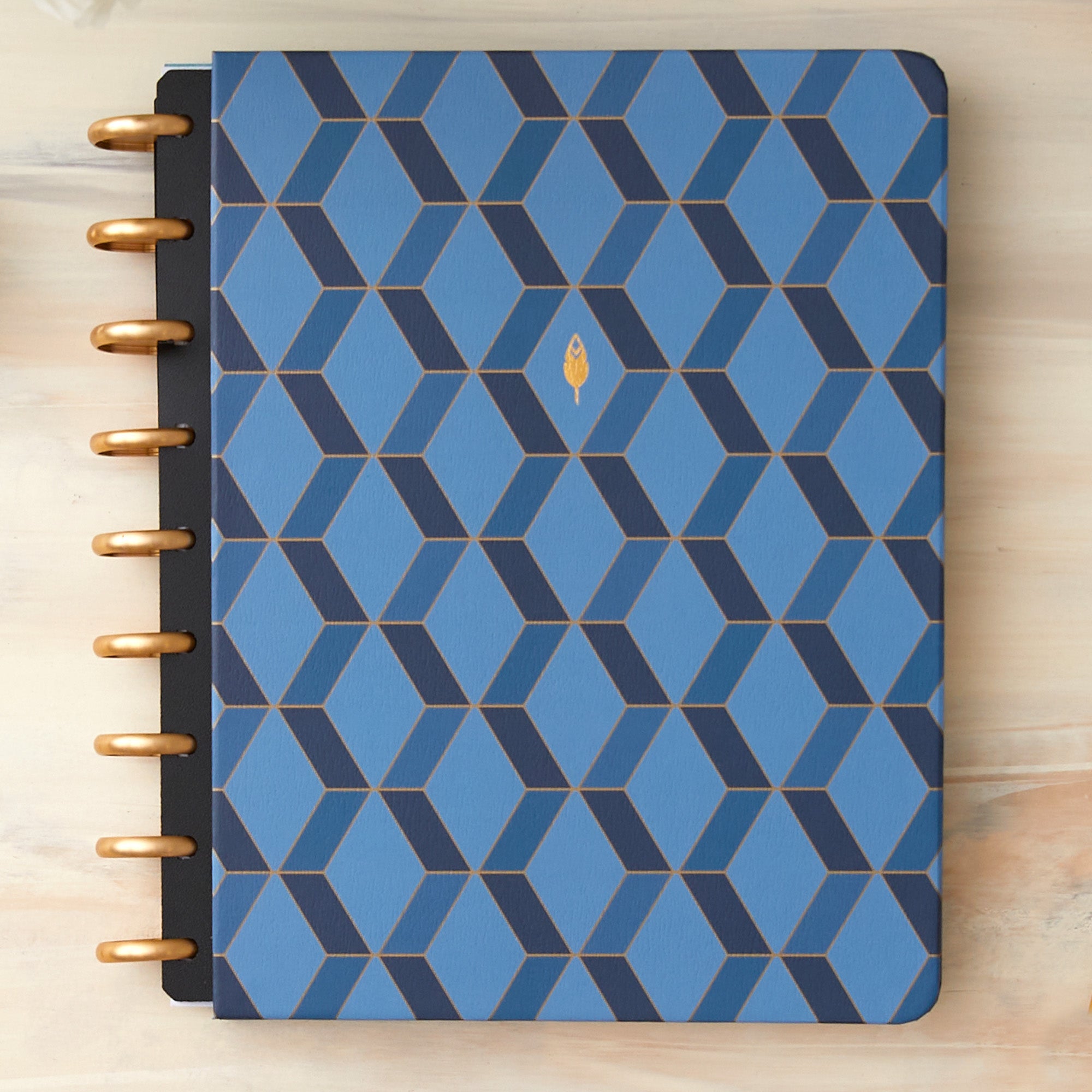 Discbound Planner Cover - Blue Links – inkWELL Press