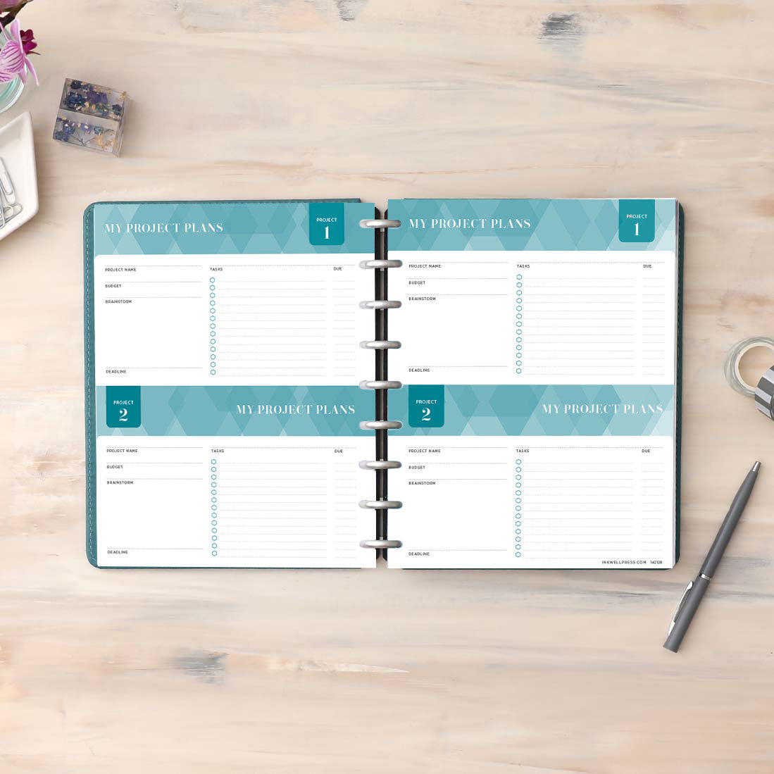 Project Planning Insert – inkWELL Press