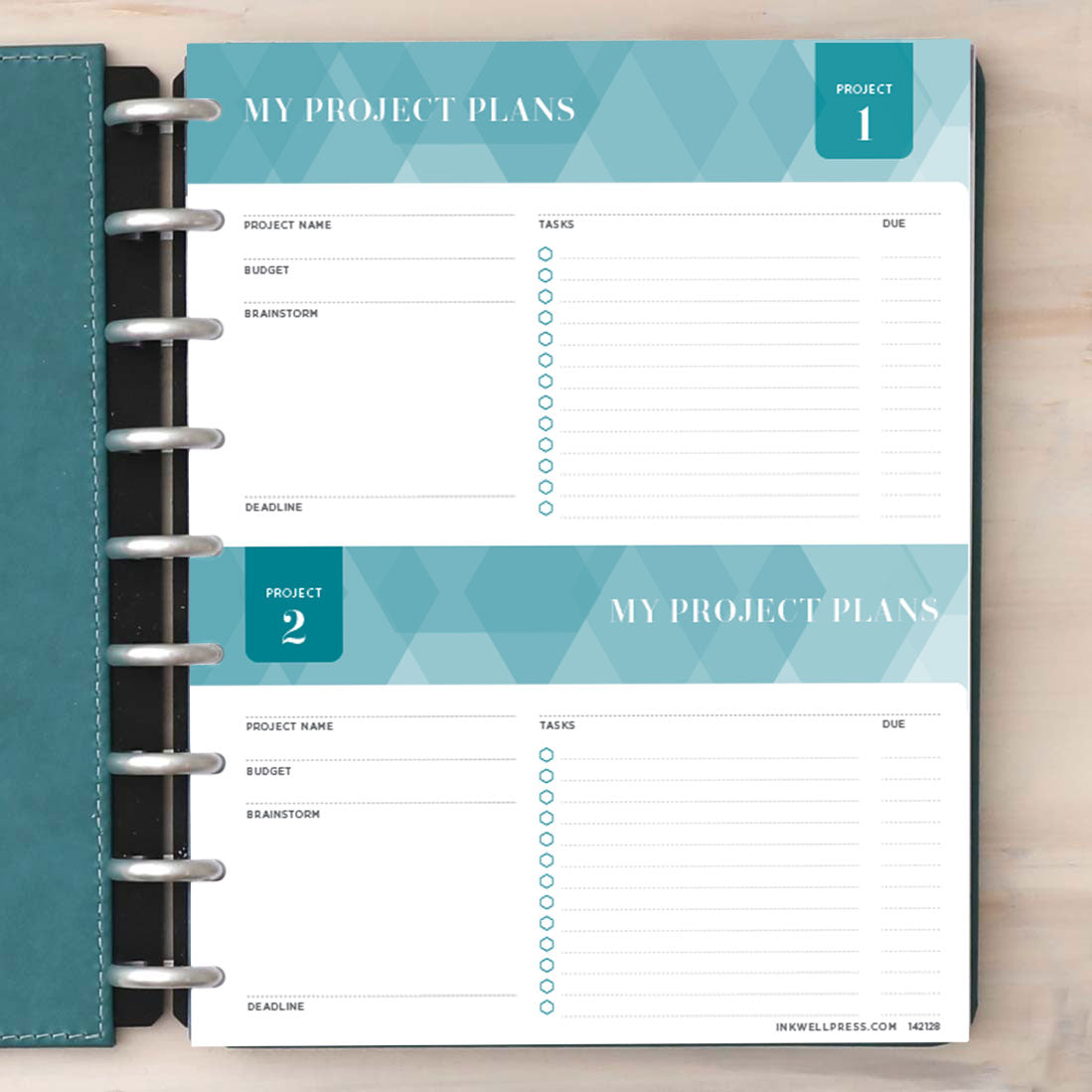 Project Planning Insert – inkWELL Press